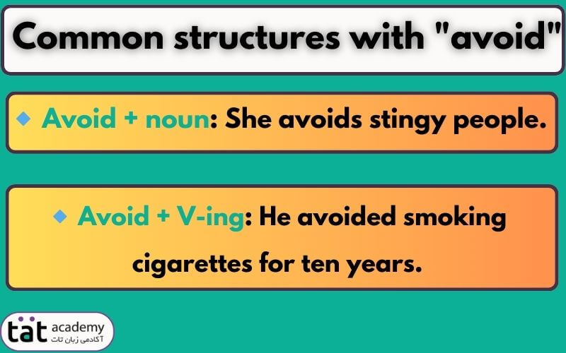 تفاوت avoid و prevent با مثال کاربردی