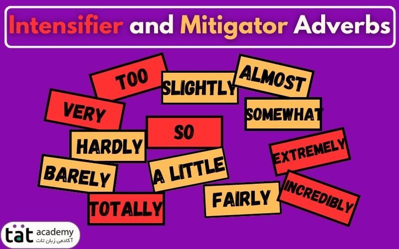 قید تشدید کننده و کاهنده (intensifiers و mitigators)