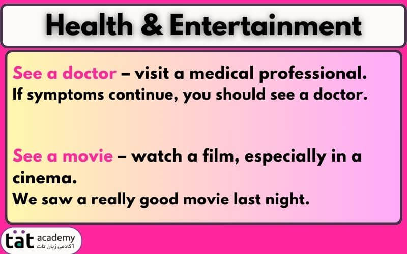 فعل see در انگلیسی : گرامر، کاربرد و کالوکیشن ها